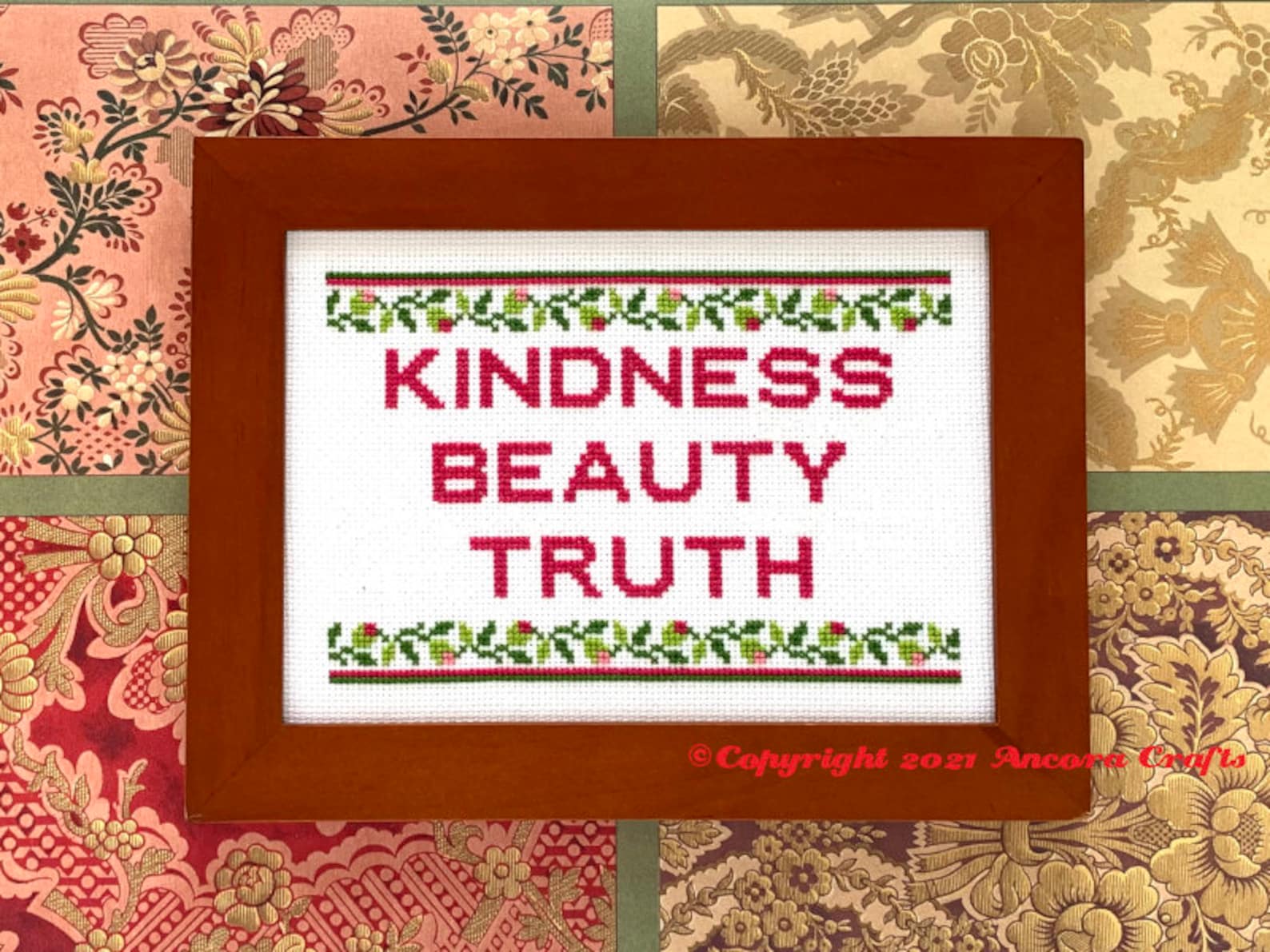 Einstein Cross Stitch Pattern Kindness Beauty Truth STEM PDF | Etsy