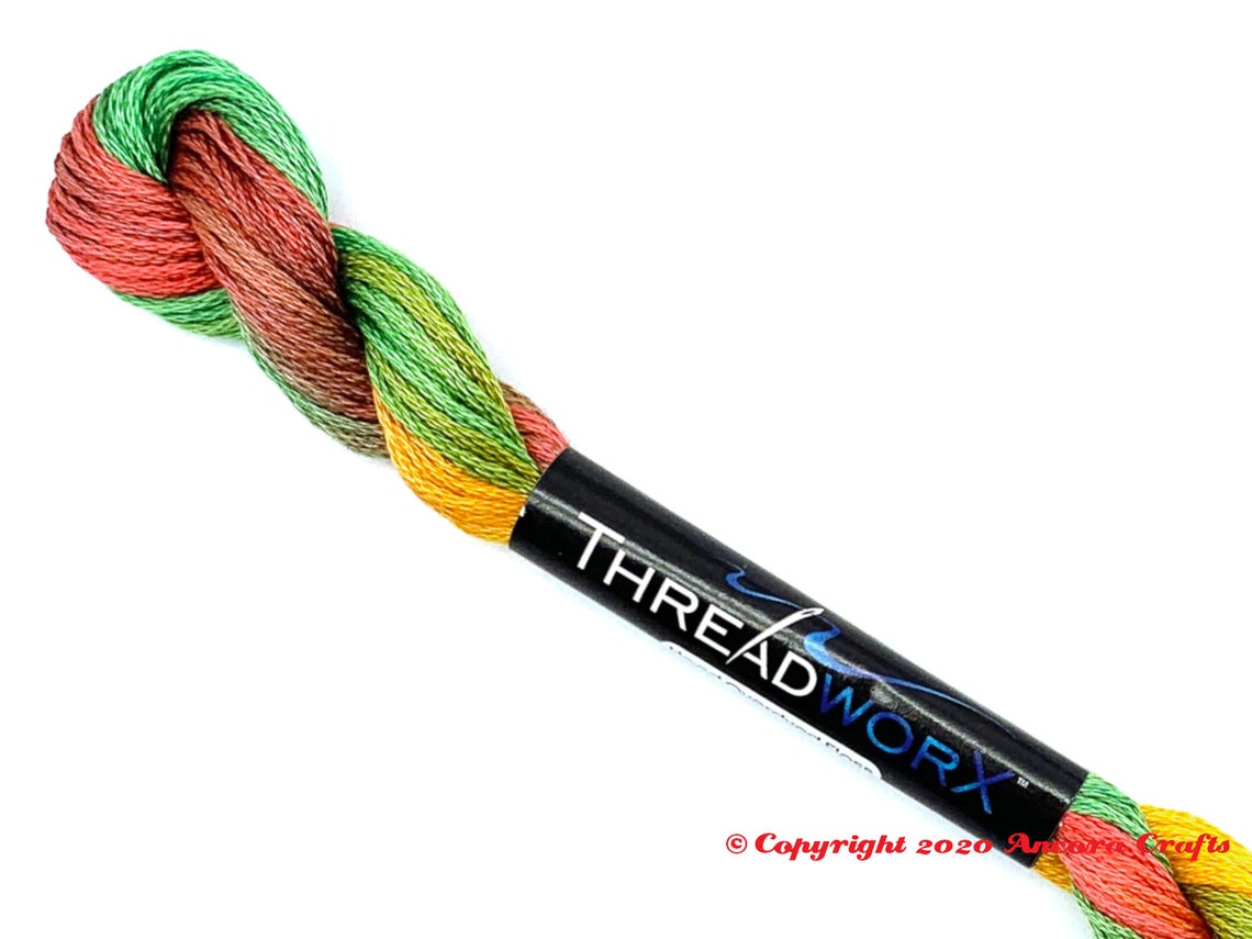 Threadworx 11511 Variegated Embroidery Floss Jam Rock - Etsy