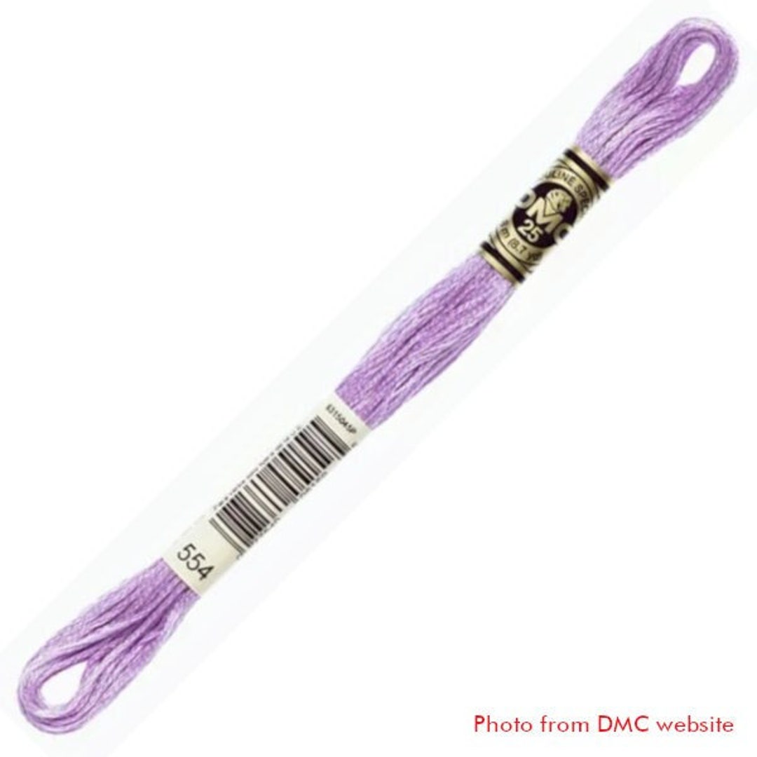DMC 554 Floss - 6 Strand Embroidery Floss - Light Violet - Etsy