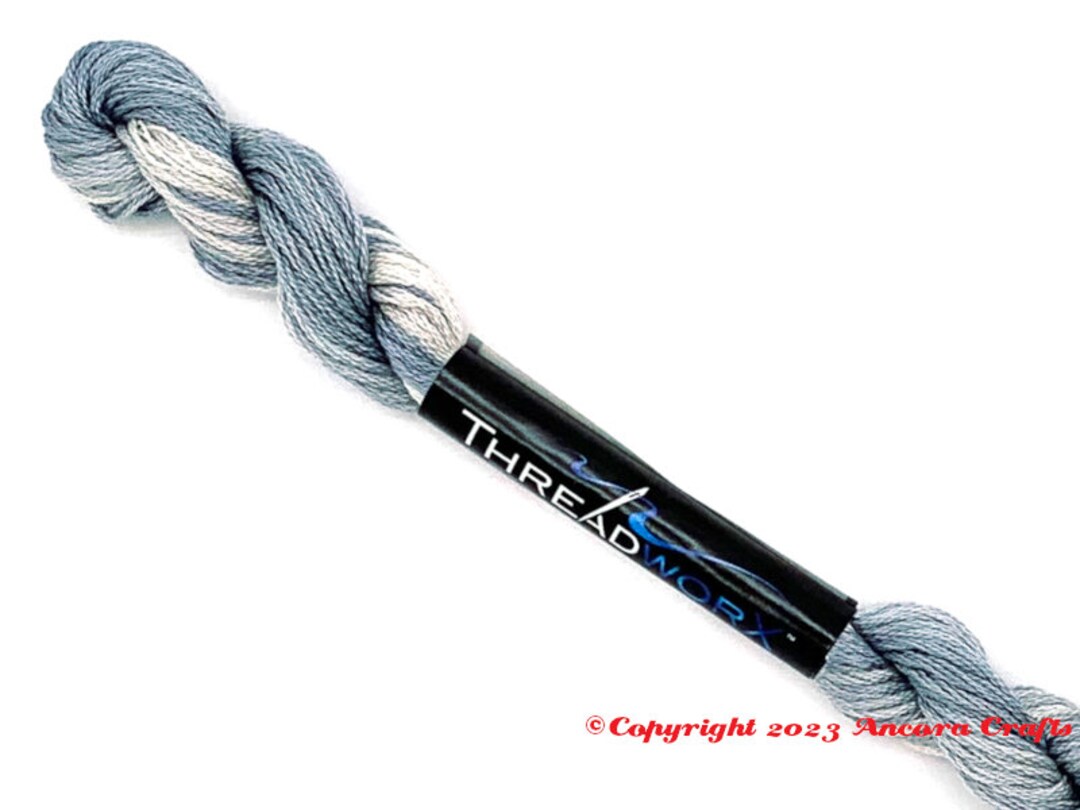 Threadworx 1023 Variegated Embroidery Floss Moon Shadows - Etsy