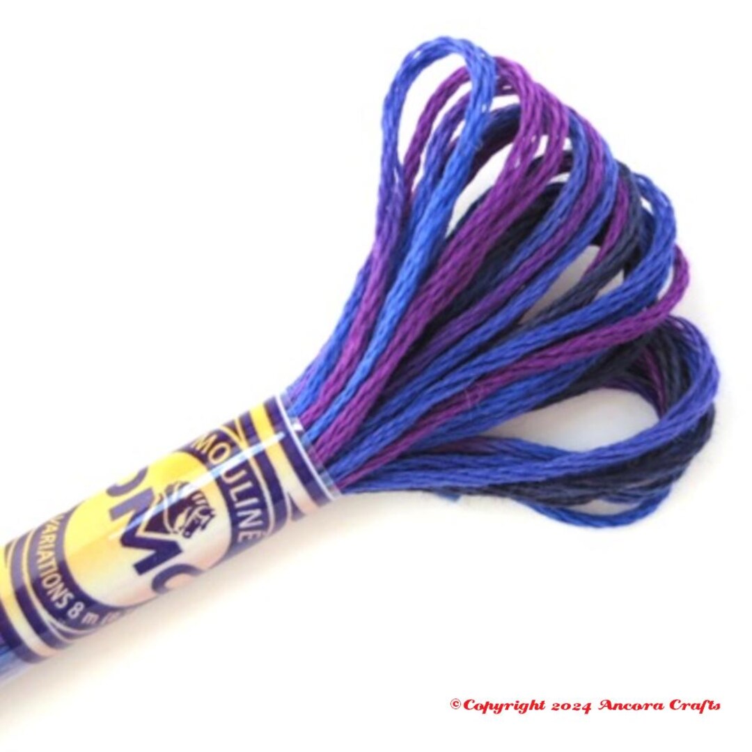 DMC 4245 Variegated Embroidery Floss Mystical Midnight - Etsy