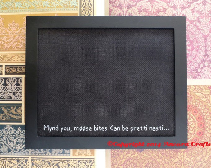 Monty Python Cross Stitch Holy Grail Moose Bites Pattern PDF - Etsy