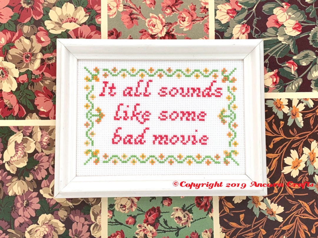 Bad Movie Cross Stitch Top Secret Pattern PDF - Etsy