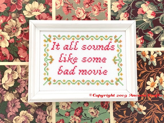 Bad Movie Cross Stitch Top Secret Pattern PDF - Etsy