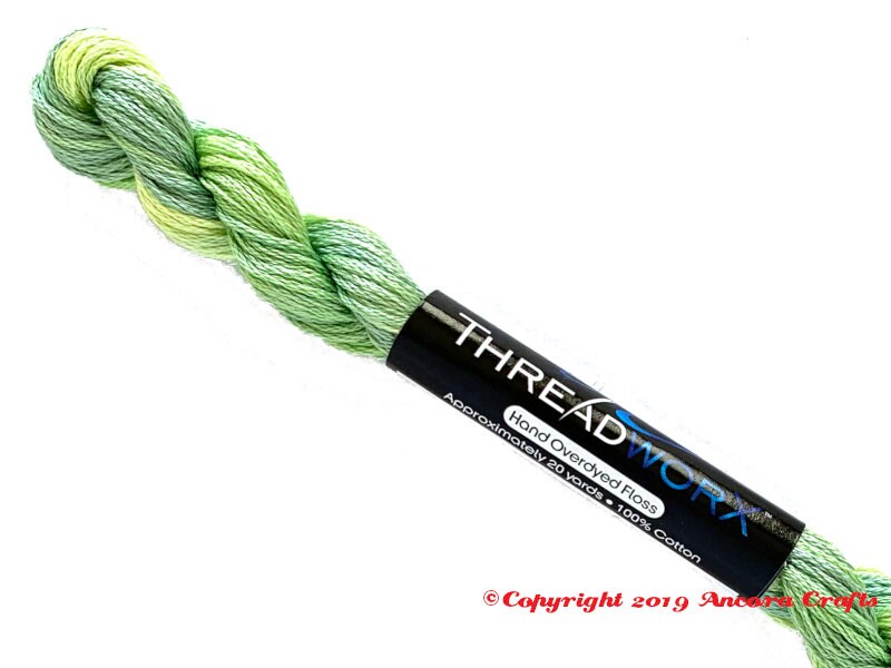 Threadworx Spring Green Collection - 10 Colors Variegated Embroidery ...