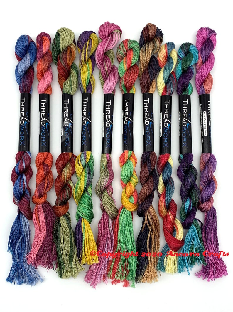 Threadworx 11511 Variegated Embroidery Floss Jam Rock - Etsy