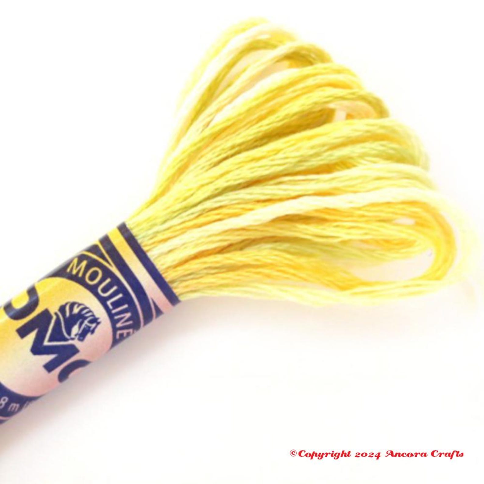 DMC 4080 Variegated Embroidery Floss Daffodil Fields - Etsy