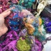 1 Oz Sari Silk Threads W/ribbon Pieces Boho Junk Journal Fiber Beads ...