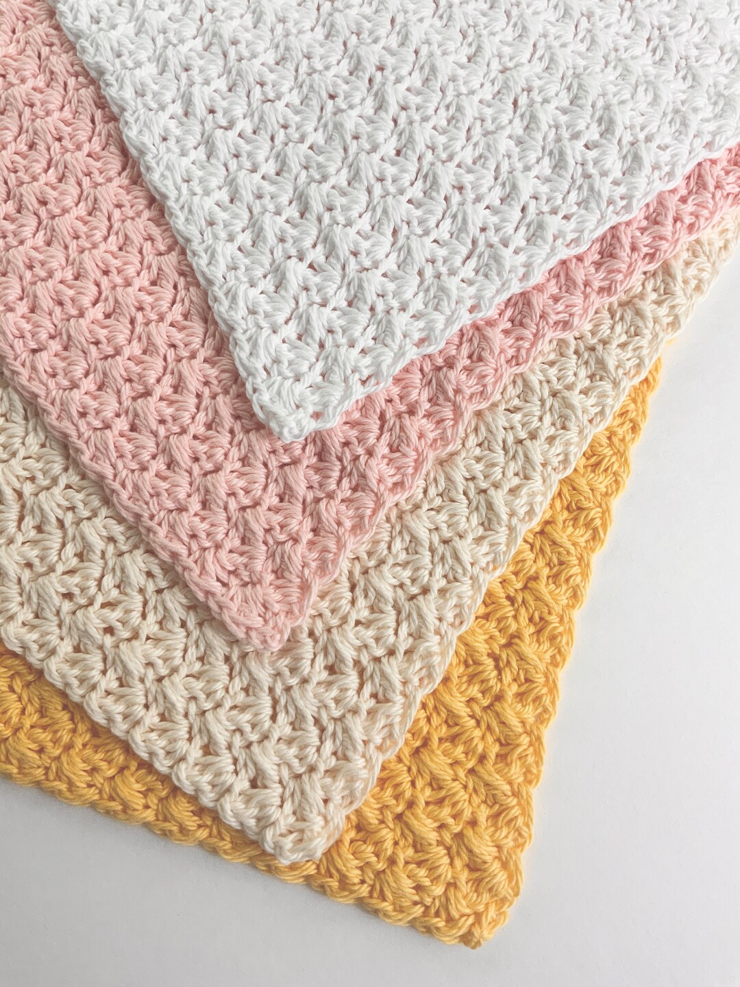Super Soft 100% Cotton Crochet Spa Washcloths for Mom & Baby - Etsy