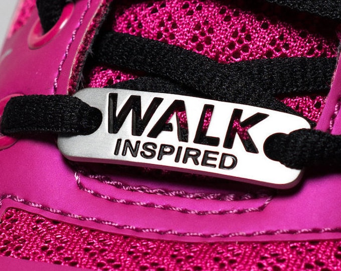 WALK Inspired ATHLETE INSPIRED Walking Shoe Tag, Walk Shoe Charm ...