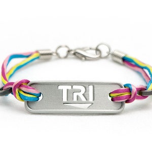 TRI Triathlon Bracelet - Black, Multi or Pink, ATHLETE INSPIRED, Tri ...