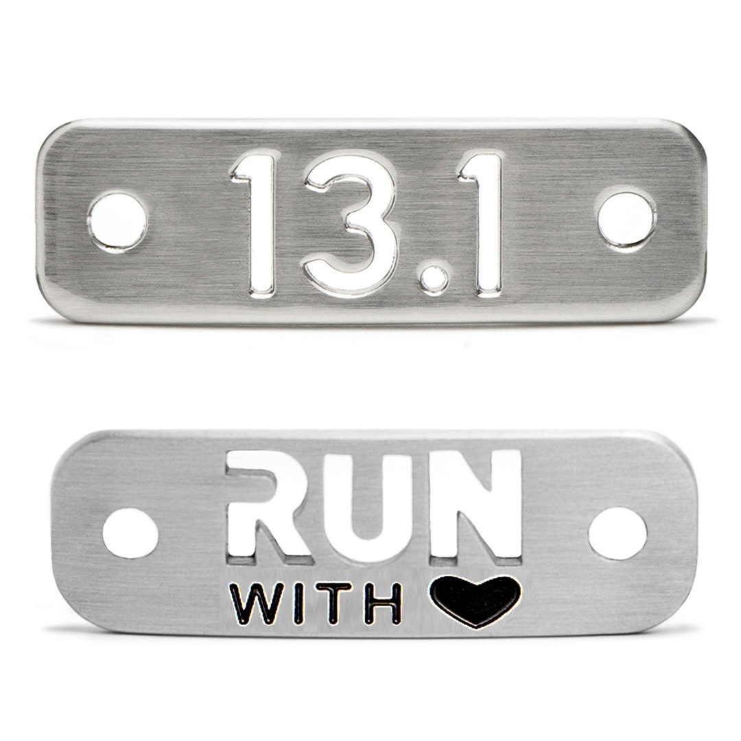 RUN With Heart & 13.1 Shoe Tag Bundle, ATHLETE INSPIRED, Shoe Charm ...