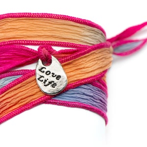 RUN Inspired - Run Silk Wrap Bracelet - Pink, ATHLETE INSPIRED Run ...