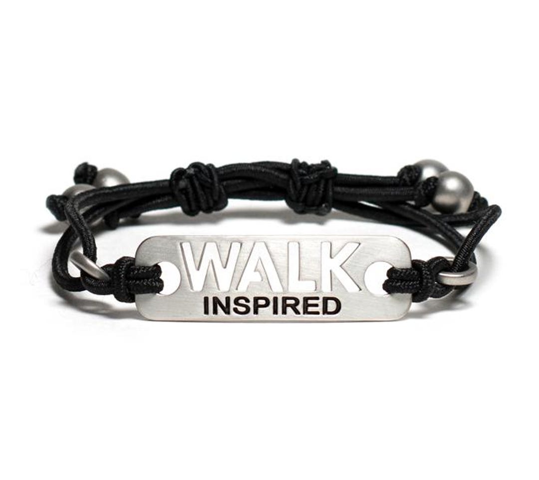 WALK Inspired - Walking Stretch Adjustable Bracelet, Inspirational Walk ...