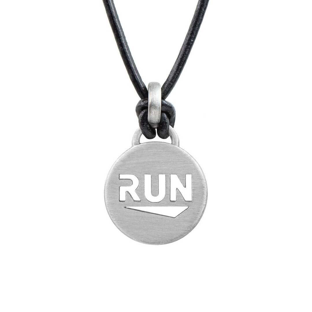 RUN Leather Necklace ATHLETE INSPIRED Unisex, Avail: Black & Pink ...