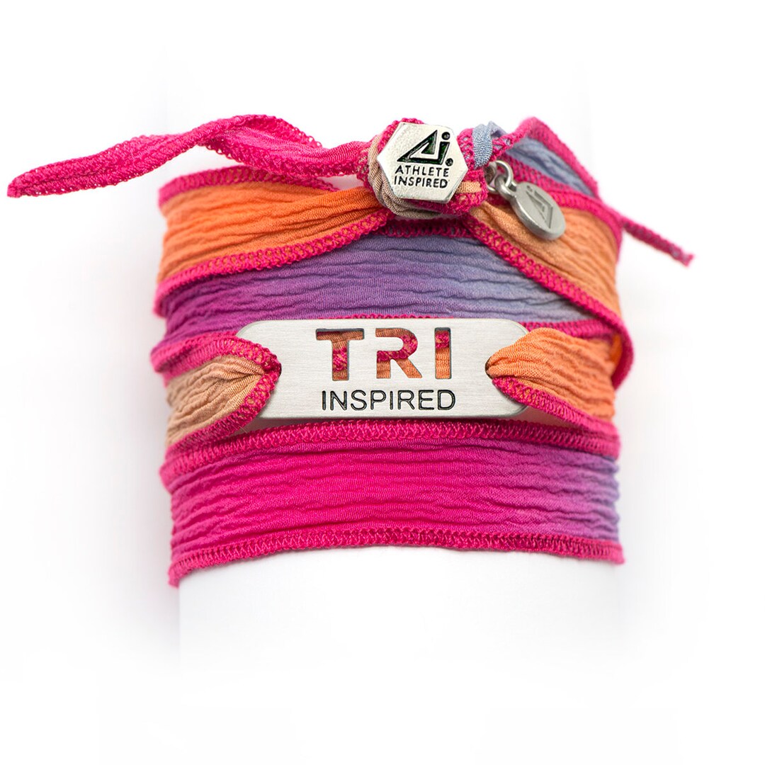 TRI Inspired - Triathlon Silk Wrap Bracelet ATHLETE INSPIRED, Tri ...