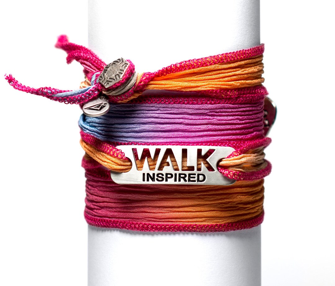 WALK Inspired - Silk Wrap ATHLETE INSPIRED Walking Bracelet, Walk ...