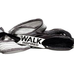 WALK Inspired ATHLETE INSPIRED Walking Silk Wrap Inspirational Bracelet ...