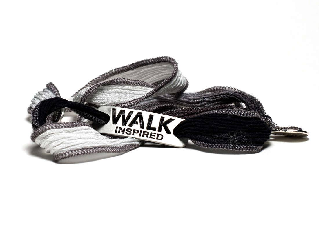 WALK Inspired ATHLETE INSPIRED Walking Silk Wrap Inspirational Bracelet ...