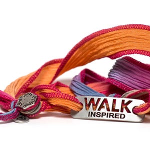 WALK Inspired - Silk Wrap ATHLETE INSPIRED Walking Bracelet, Walk ...
