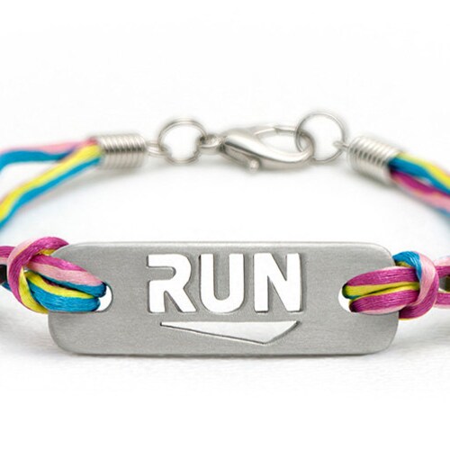 RUN Inspired Running Silk Wrap Bracelet Pink - Etsy