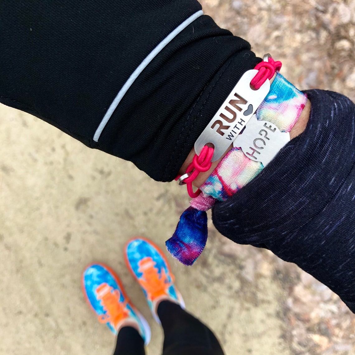 RUN With Heart - Running Adjustable ATHLETE INSPIRED Bracelet, Run ...