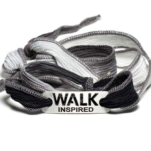 WALK Inspired ATHLETE INSPIRED Walking Silk Wrap Inspirational Bracelet ...