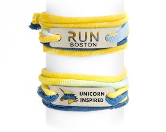 Run Boston UNICORN Inspired Run Bracelet From ATHLETE | Etsy