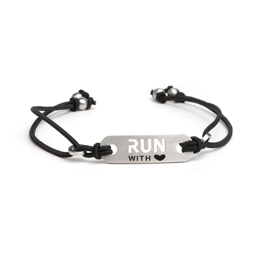 RUN With Heart - Running Adjustable ATHLETE INSPIRED Bracelet, Run ...