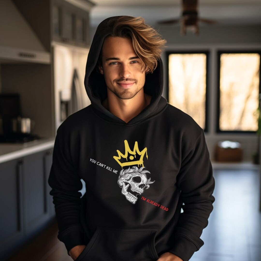 Alternative Christian Hoodie, Faith Based Hooded Sweatshirt, Punk Skull ...