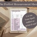 The Perfect Measurement Sheet - Digital Sewing Measurement Sheet Size ...