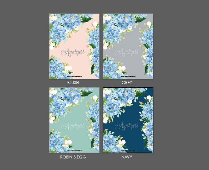 DIGITAL PURCHASE Hydrangea Blooms Recipe Binder Tabbed | Etsy