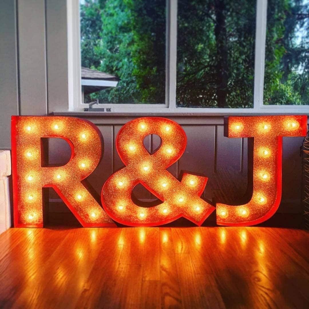 Custom Metal Marquee Sign Letters, Personalized Vintage Style, 14-24 ...