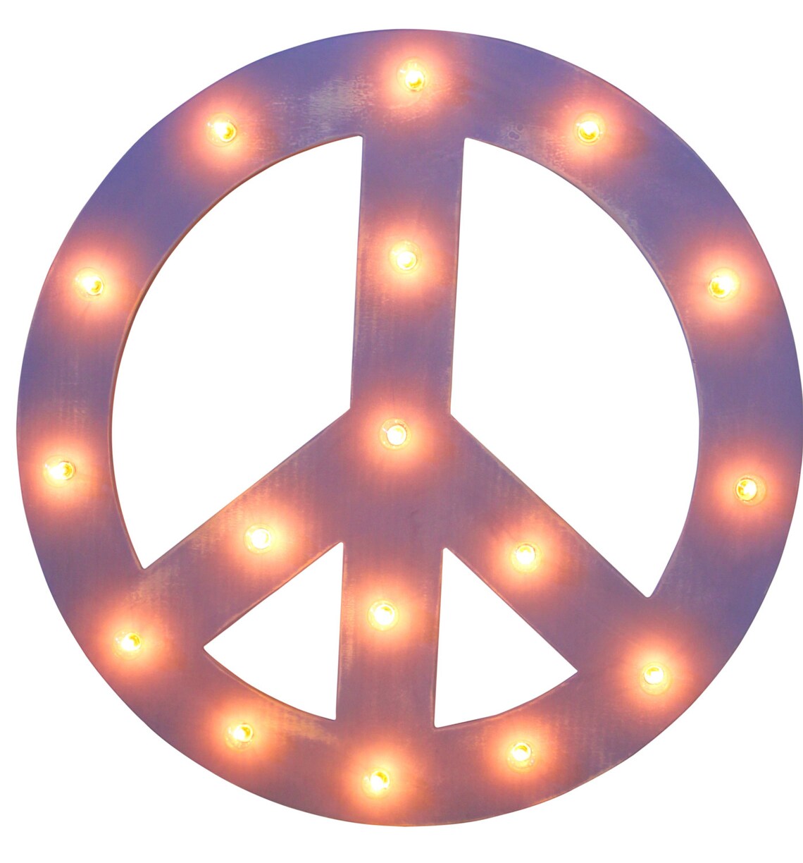 Peace Sign Vintage Marquee Lighted Wood Sign - Etsy