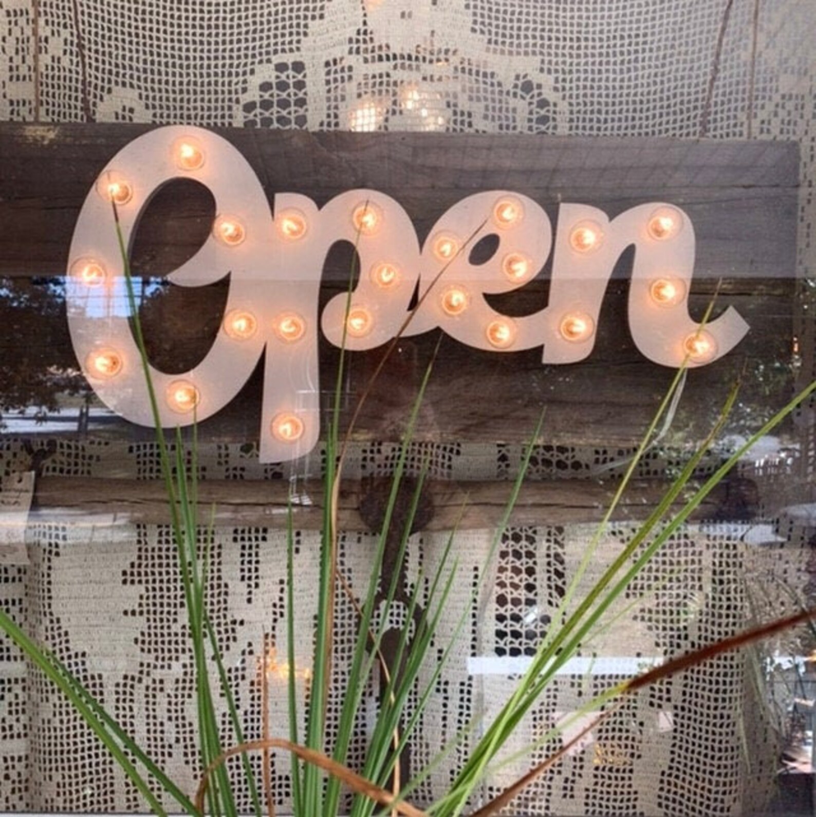 Lighted Open Sign / Open Sign Marquee / Wood Lighted Open Sign - Etsy ...