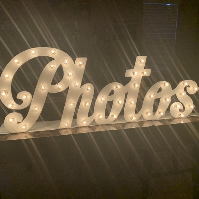 Marquee Sign Photos Sign Lighted Sign Metal or Wood Marquee Letters ...