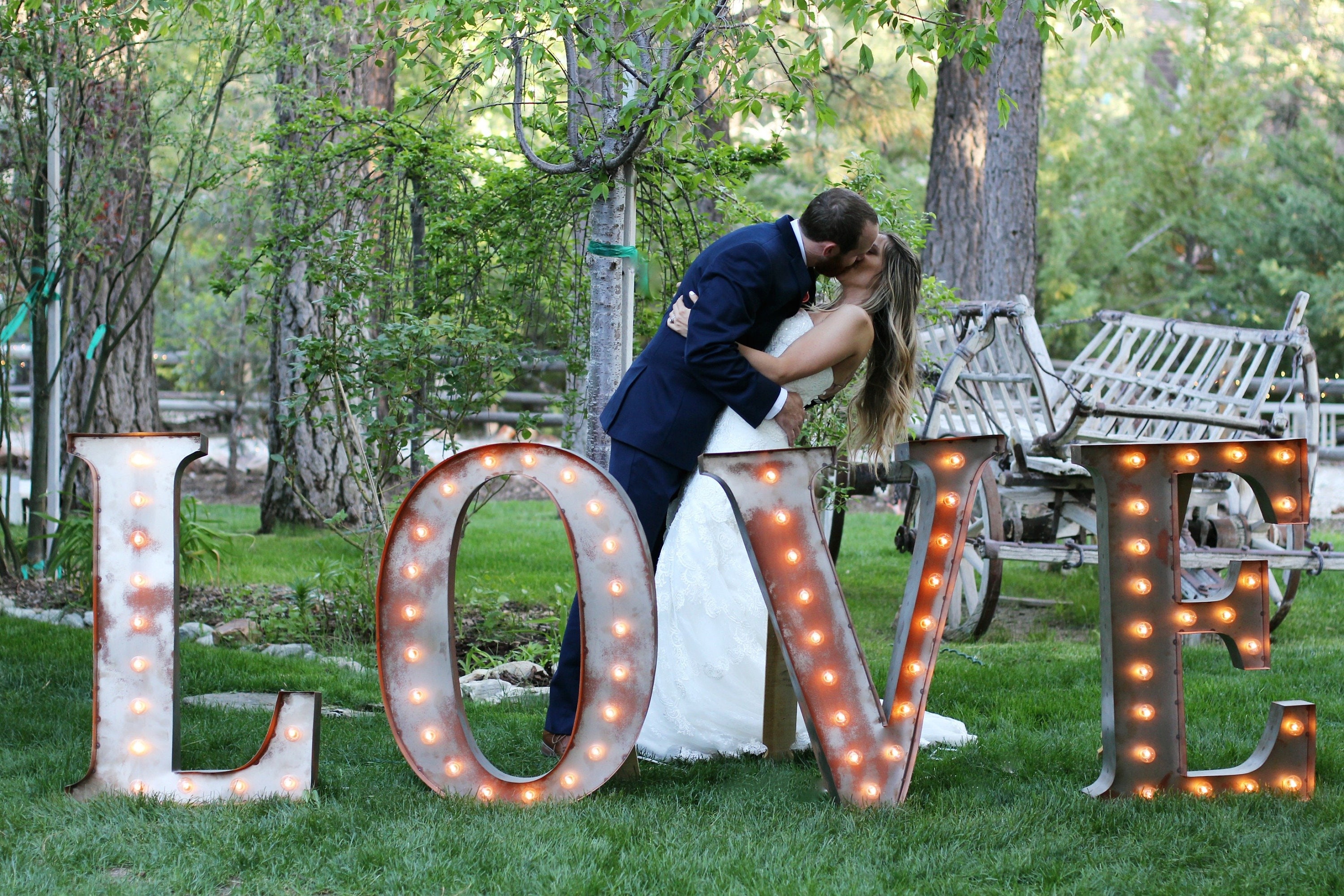 Big Marquee Sign 4pc LOVE PLAY Lighted Marquee Letters Custom | Etsy