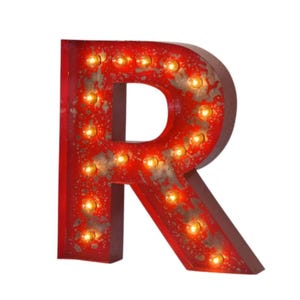 Metal Marquee Letters, Marquee Letter, Light up Letter, Marquee Letter ...