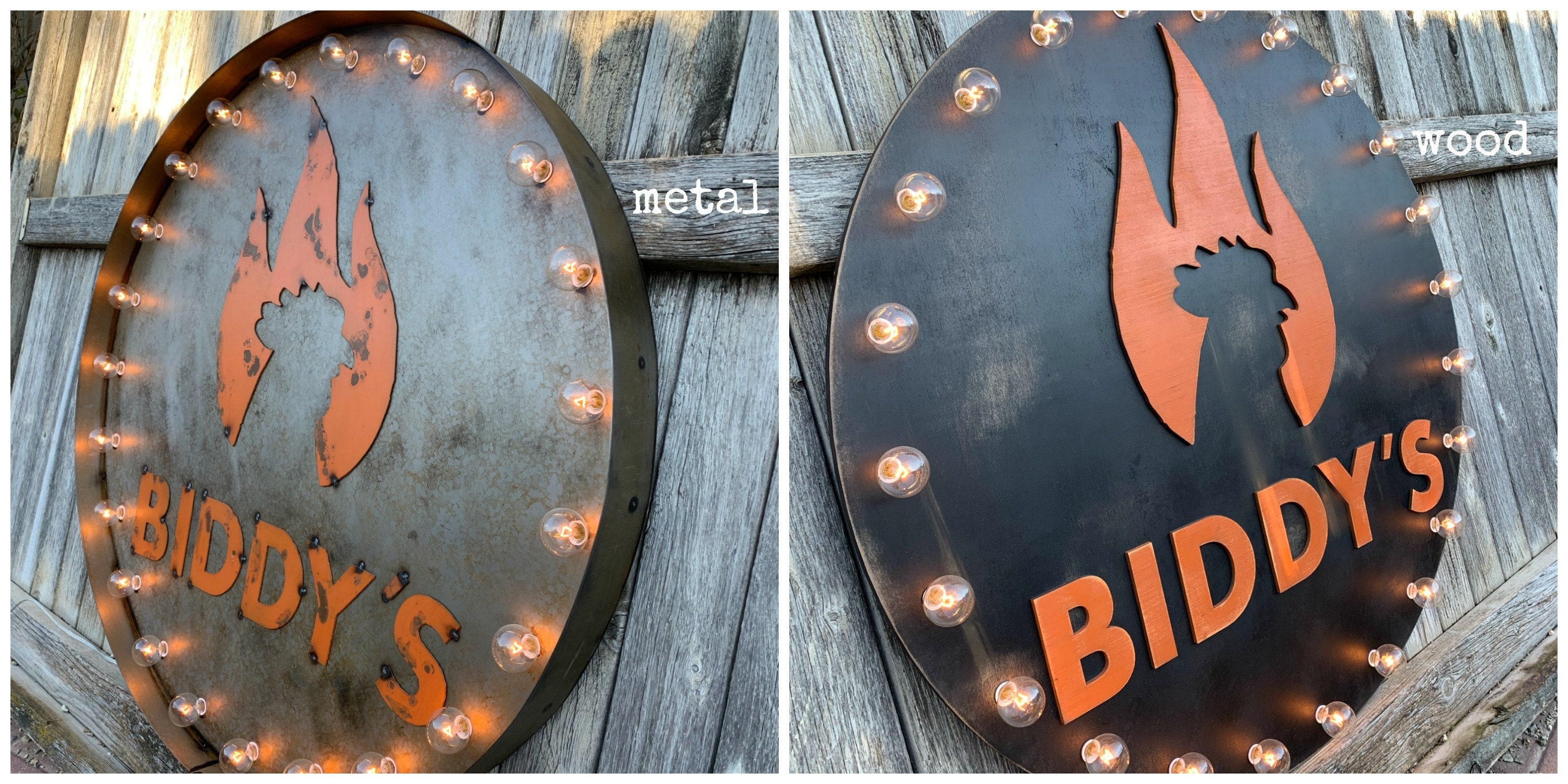 Marquee sign custom business logo marquee vintage inspired… wood or ...