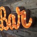 Sale Big Metal Marquee Lighted Sign Letters Metal Steel Large Script ...