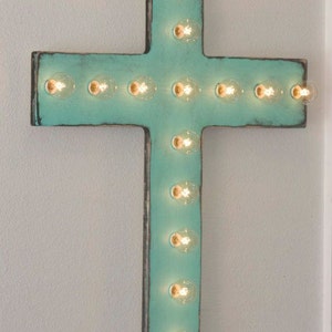 24 Marquee Sign Cross Wood - Etsy