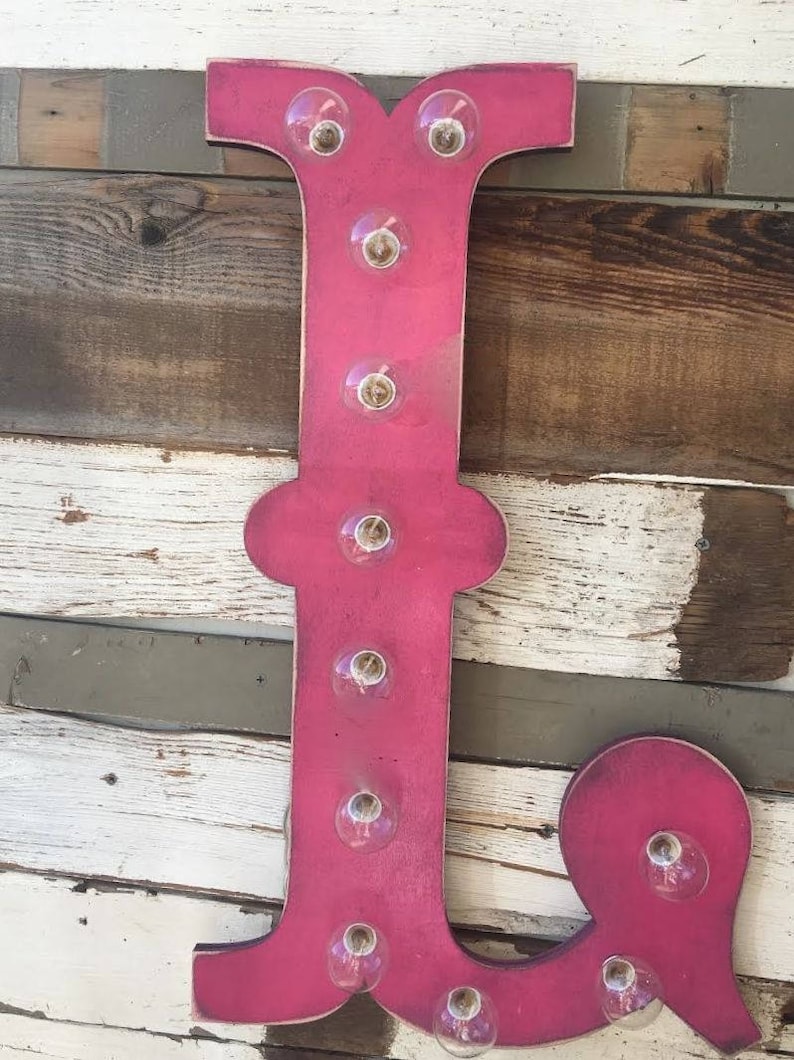 Marquee Letters Wood Lighted Marquee Sign Letters........... | Etsy