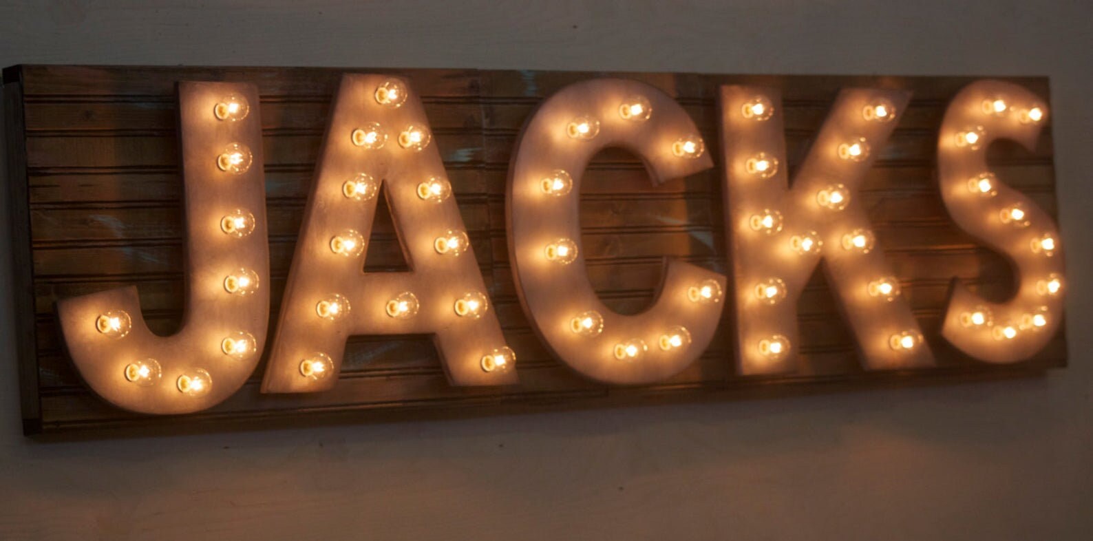Marquee Open Sign Lighted Sign BAR LOVE EAT Marquee Sign Lighted Wood ...