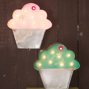 Marquee Sign Cupcake Marquee Vintage Style Metal Steel ...