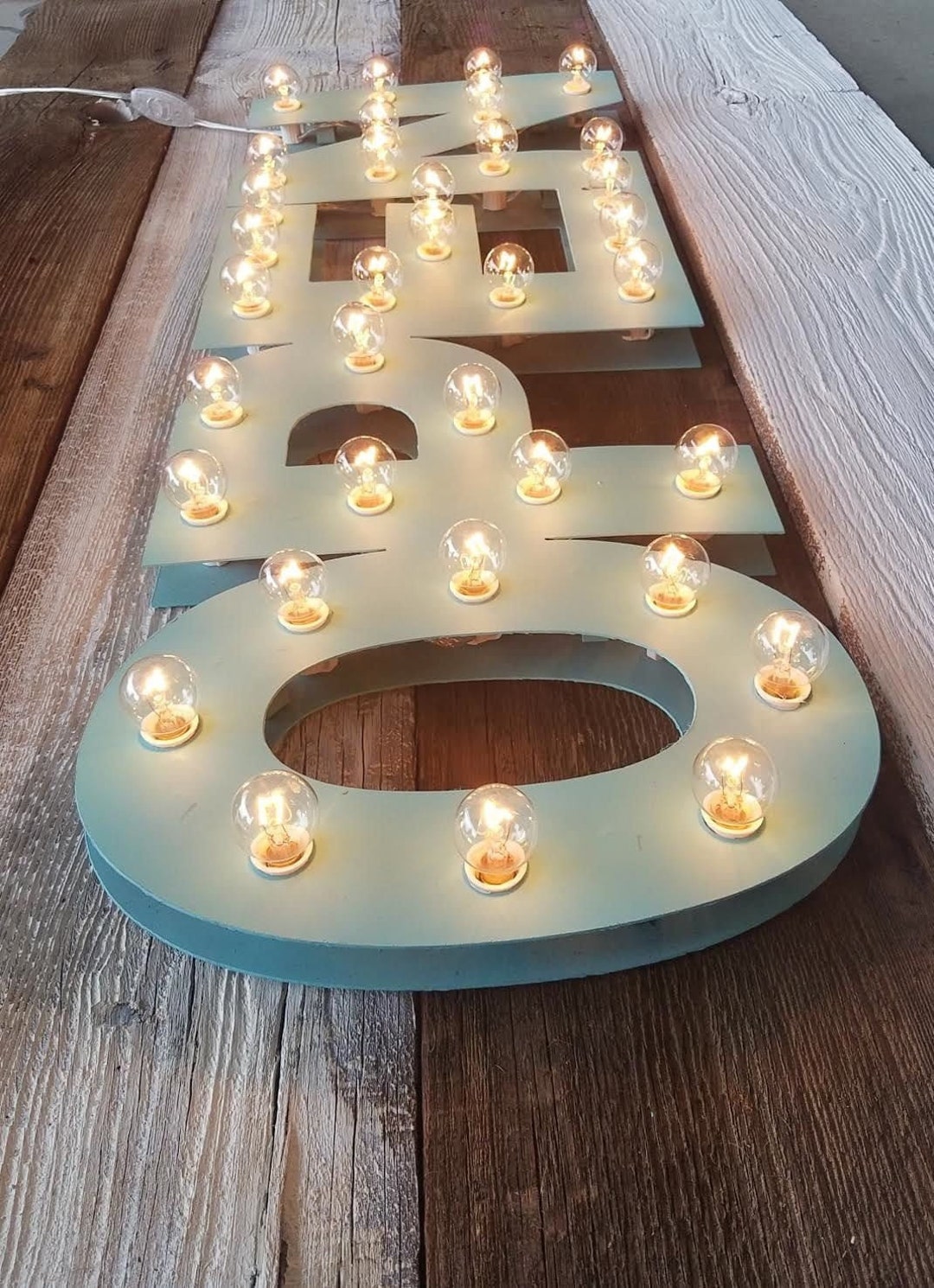 In Stock Open Sign Lighted Marquee Large Custom Vintage Inspired Wood ...