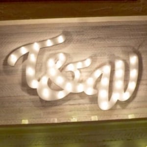 Marquee Sign Wood Letters Name Personalized Lighted Marquee Sign Name ...