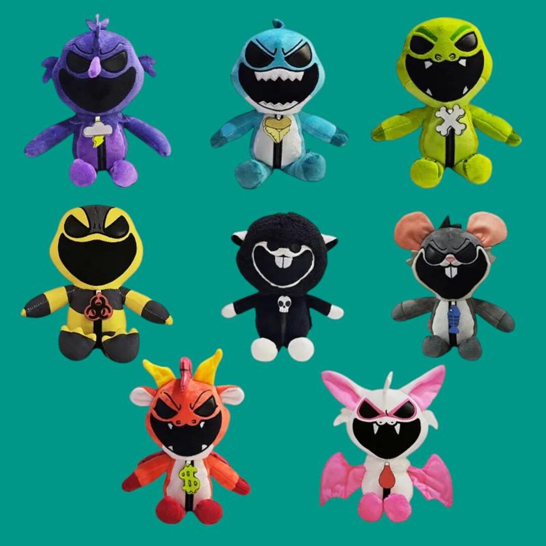 Set 8pcs Nightmare Critters Plushie - Horror Poppy Playtime Smiling ...