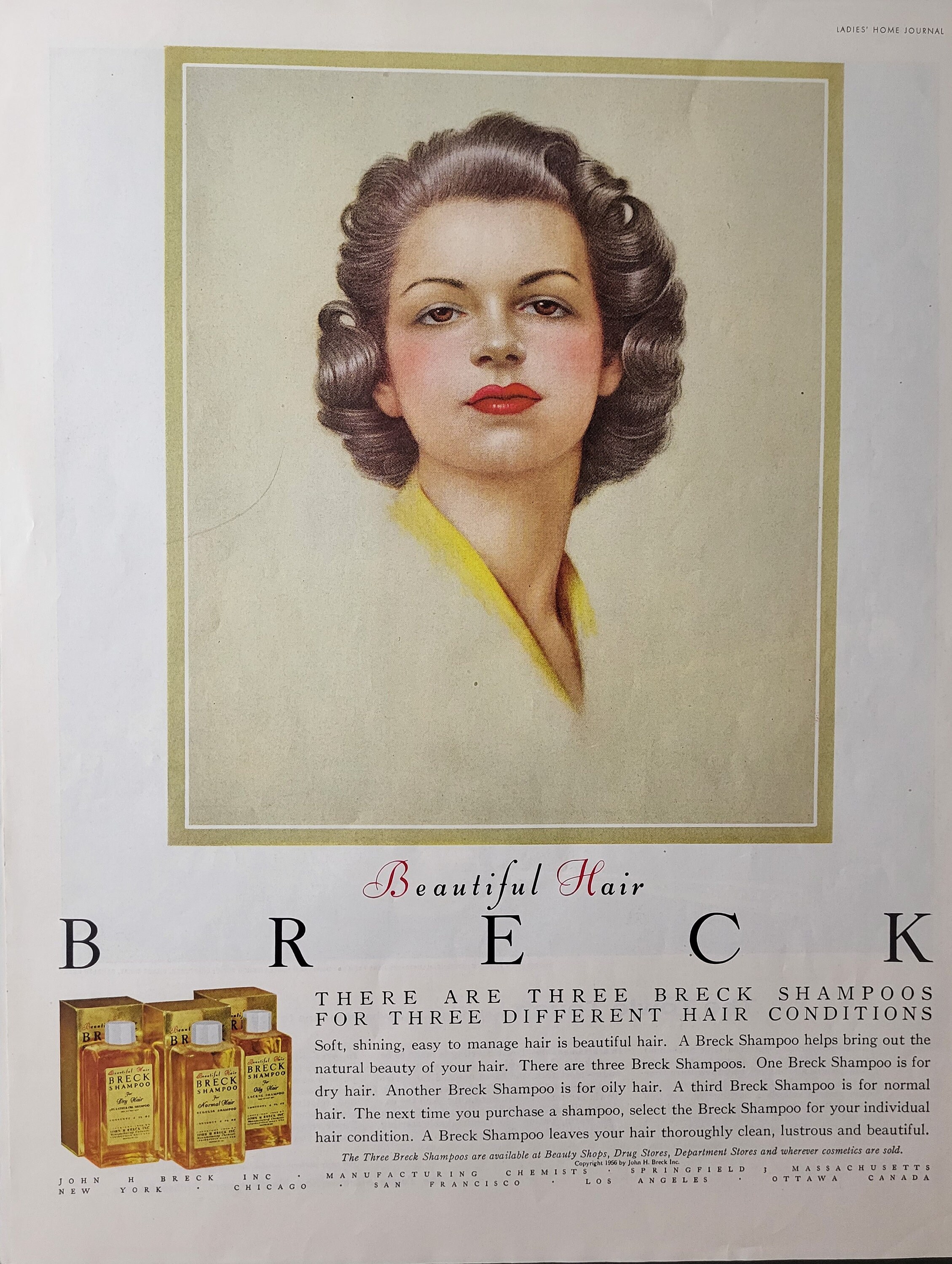 Breck Ads Your Choice Shampoo & Conditioner Originalbathroom Dressing ...