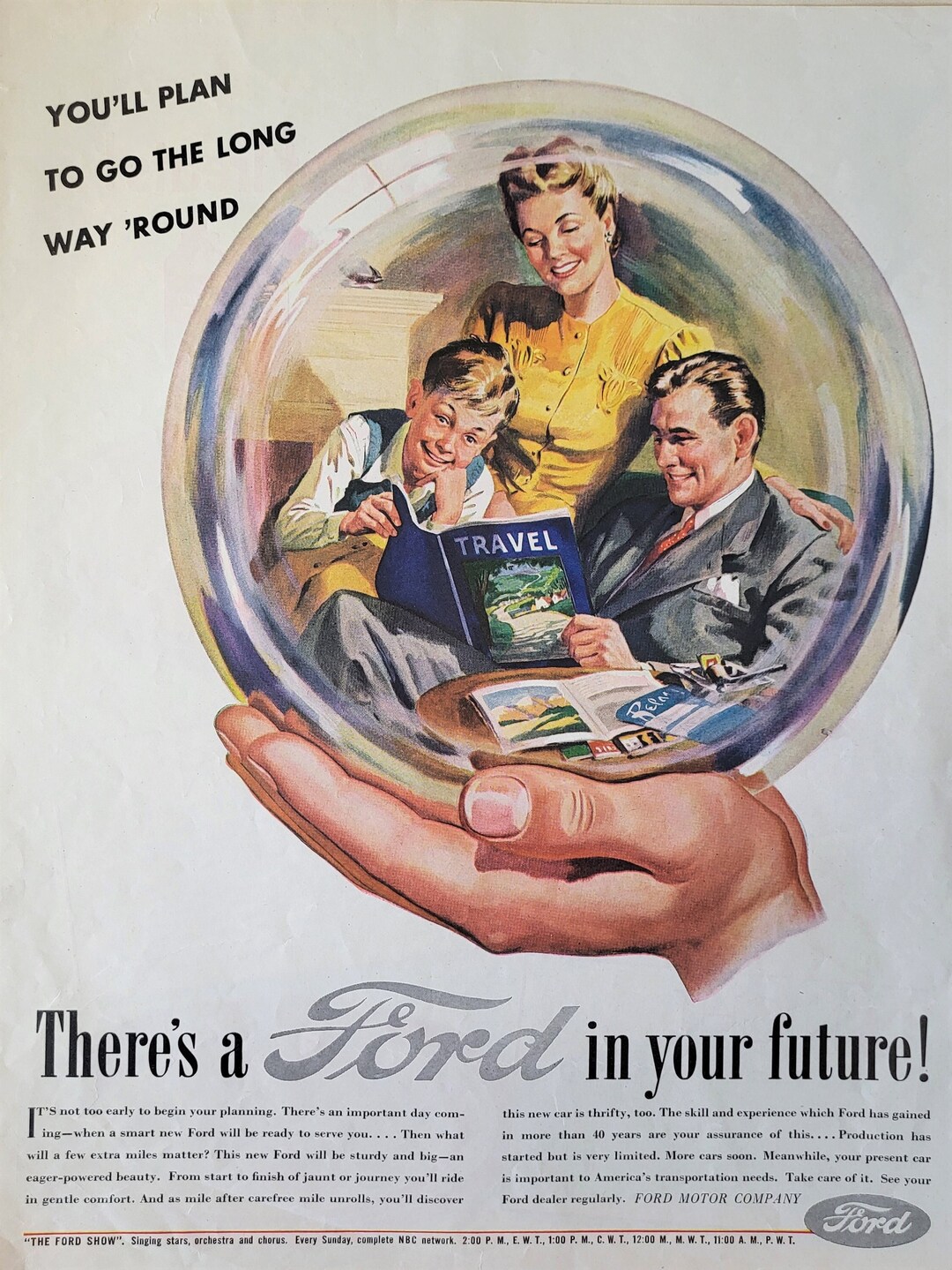 Vintage Ford Ad There's A Ford in Your Future Original Vintage ...