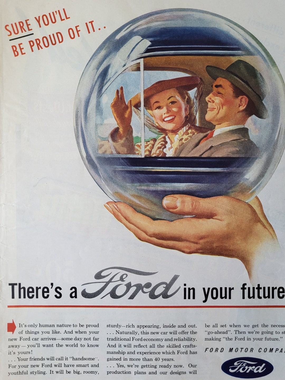 Vintage Ford Ad there's A Ford in Your Future Original Vintage ...